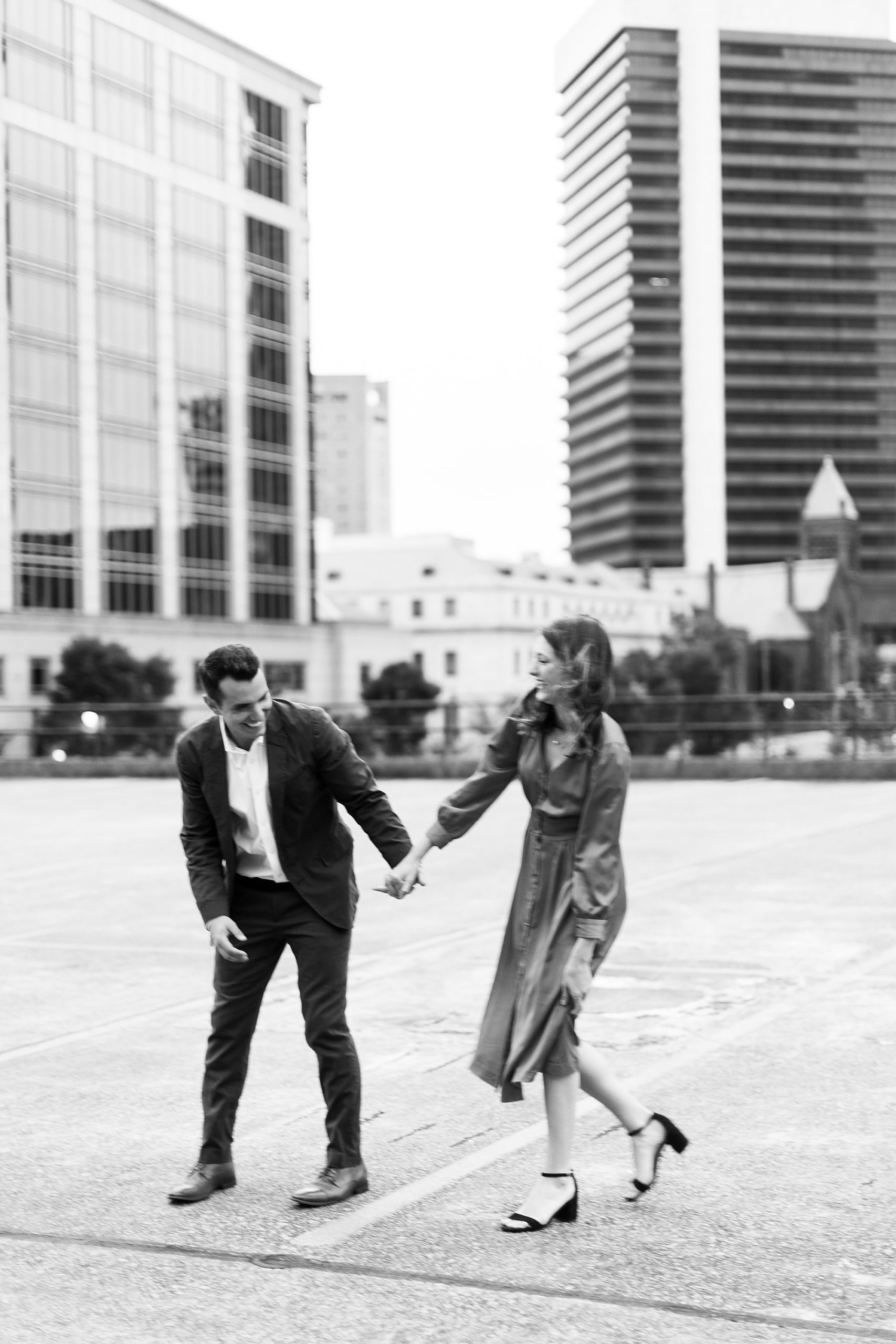 Downtown Engagement Session, Birmingham AL: Christina + Evan - Eleanor ...