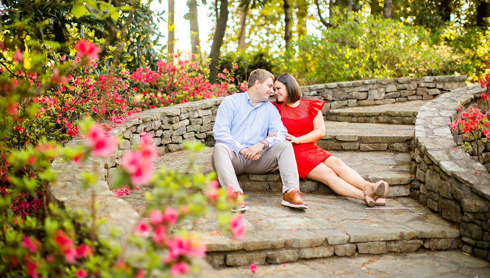 Botanical Gardens Engagement Session, Birmingham AL: Jane + Zach ...